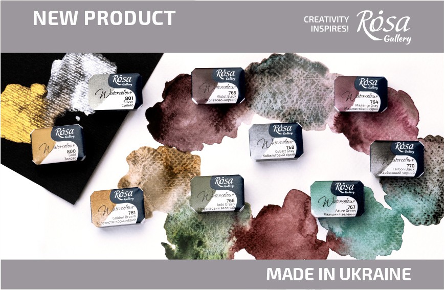 10 new colours of ROSA Gallery professional watercolor