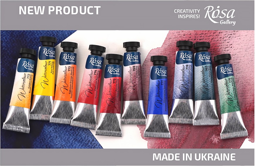 10 new colours of ROSA Gallery Artists Watercolour